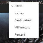 【Photopea】定規の表示方法と単位を変える方法